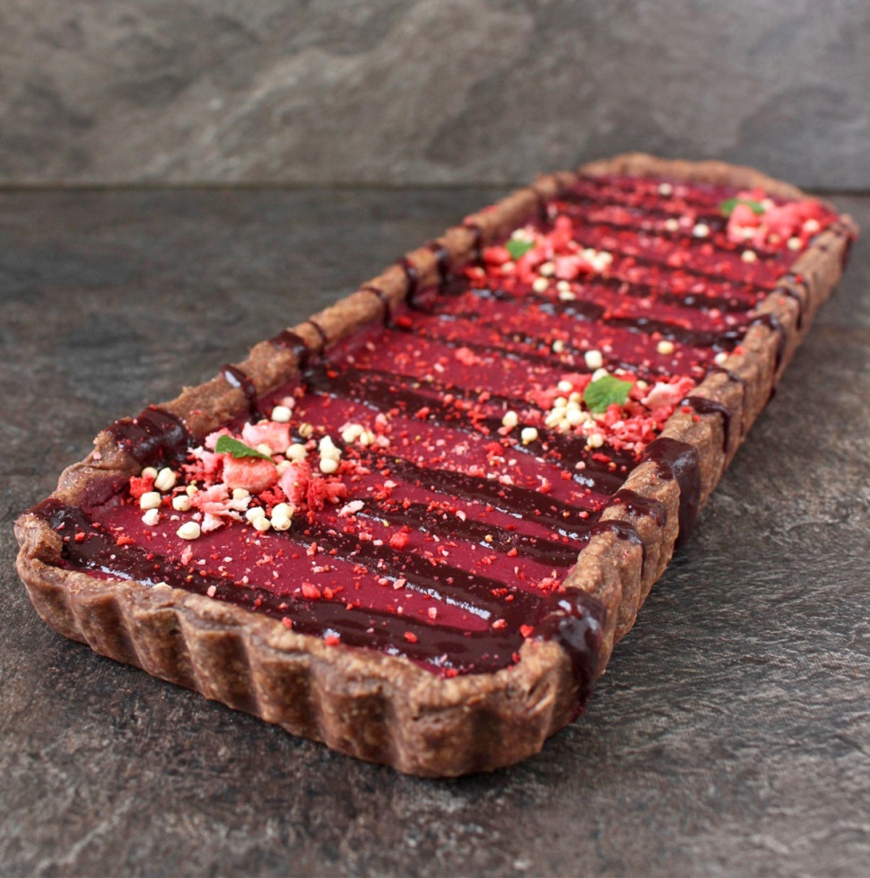 Chocolate Cherry Tart - A Baking Journey