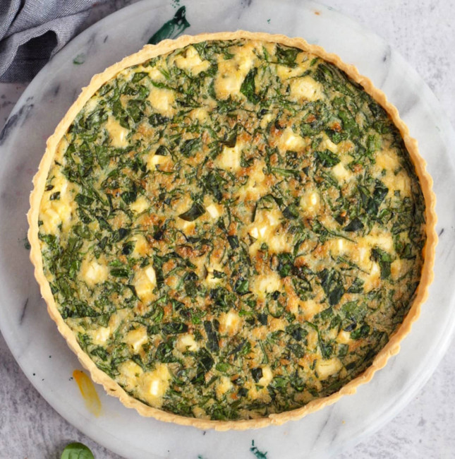 Spinach and Feta Quiche - A Baking Journey