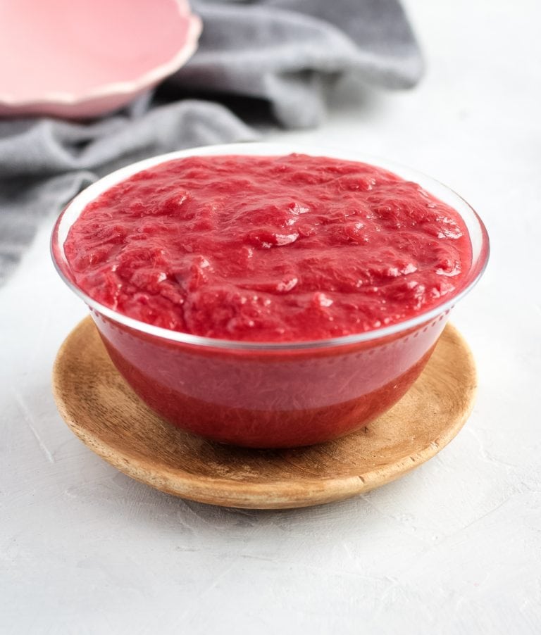Stewed Rhubarb (3 Ingredients Recipe) - A Baking Journey