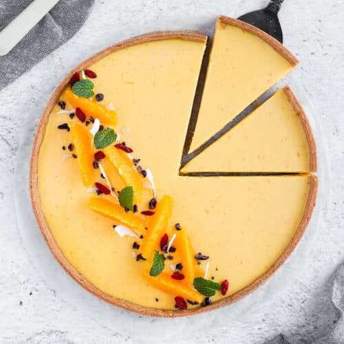French Orange Tart - A Baking Journey