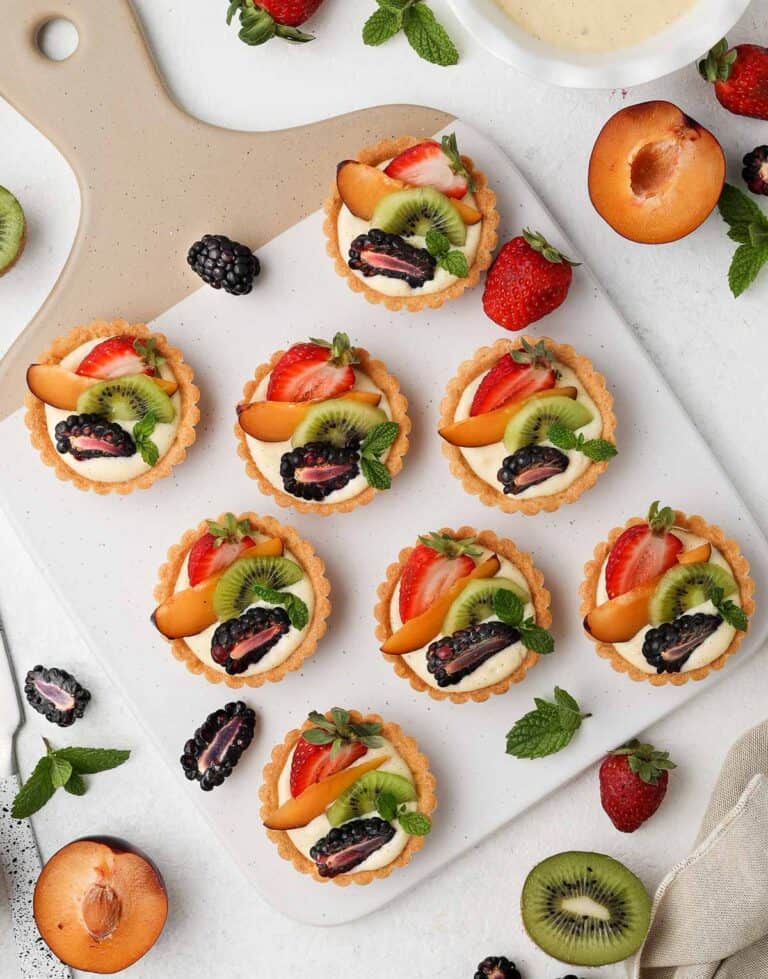 Mini Fruit Tarts with Pastry Cream Filling - A Baking Journey