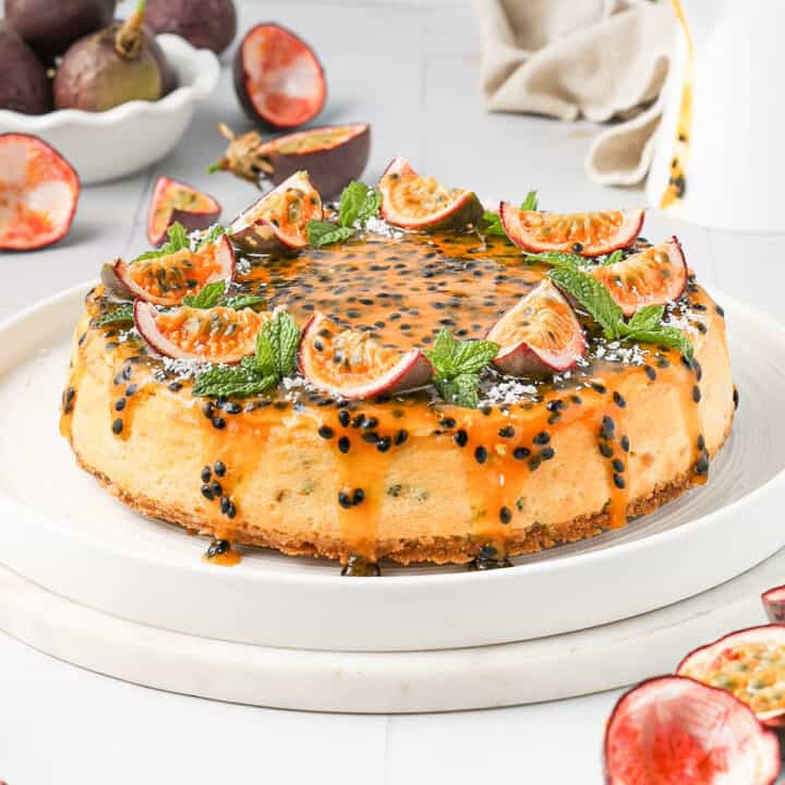 Passion Fruit Cheesecake - A Baking Journey