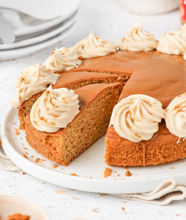 Easy Biscoff Cookie Butter Cake - A Baking Journey