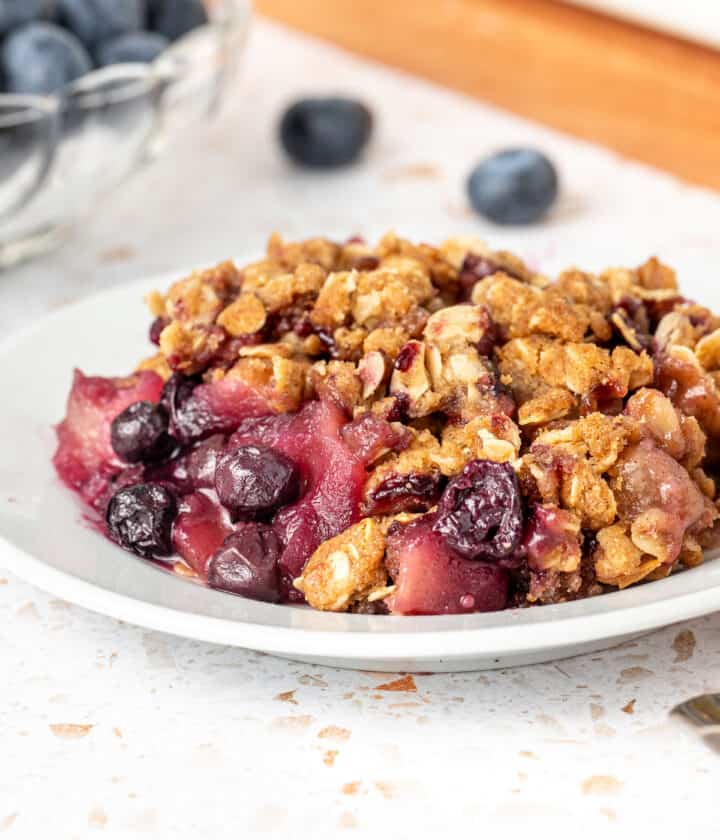 Easy Apple and Blueberry Crumble - A Baking Journey