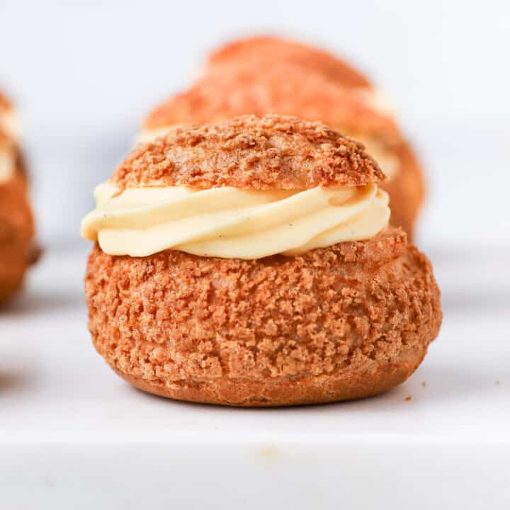 Choux au Craquelin (Crispy Cream Puffs) - A Baking Journey
