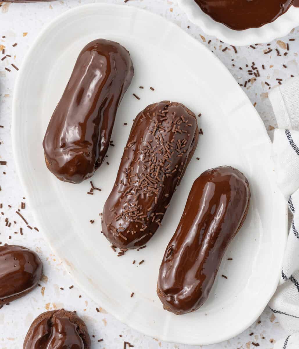 Mini Chocolate Éclairs - A Baking Journey